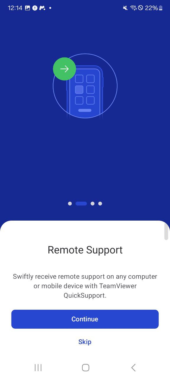Instalação remota com QuickSupport (Android) – Socorro