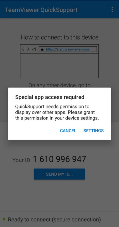 Remote installation with QuickSupport (Android) – Help Center